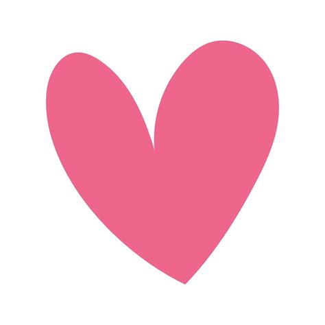 Icono De Dibujos Animados Rom Ntico Amor Coraz N Rosa En Estilo Aislado