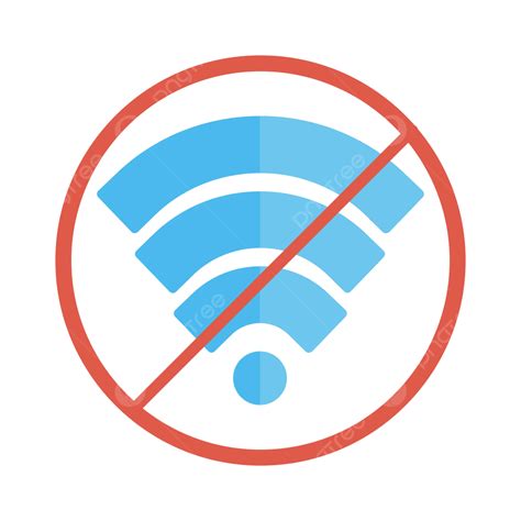 Tidak Ada Ikon Datar Internet Vektor Jaringan Tidak Wifi Png Dan