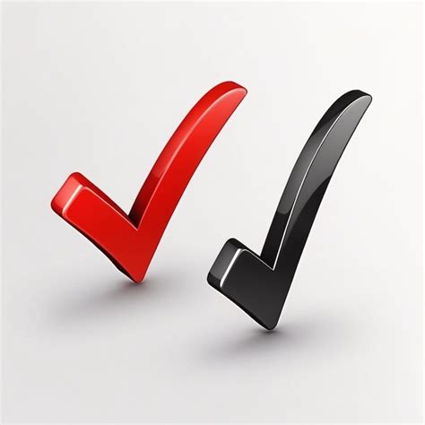 Premium Photo D Check Mark Icon