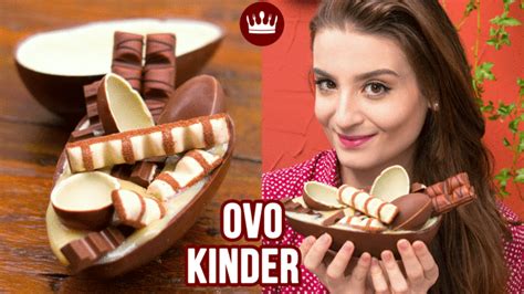 Ovo de Páscoa Kinder caseiro recheio cremoso