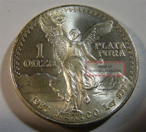 1983 1oz 999 Silver Mexican Libertad Plata Pura Onza
