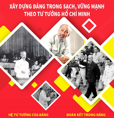 Infographic Xây dựng Đảng trong sạch vững mạnh theo tư tưởng Hồ Chí