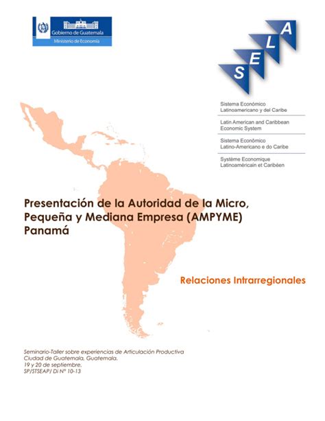 Presentación de la Autoridad de la Micro Pequeña y Mediana