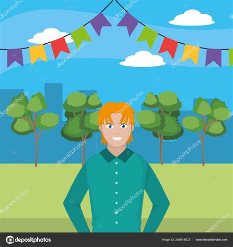 Joven Hombre Superior De Dibujos Animados Vector De Stock Por Stockgiu