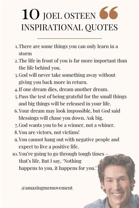Joel Osteen Inspirational Quotes Updated In Joel