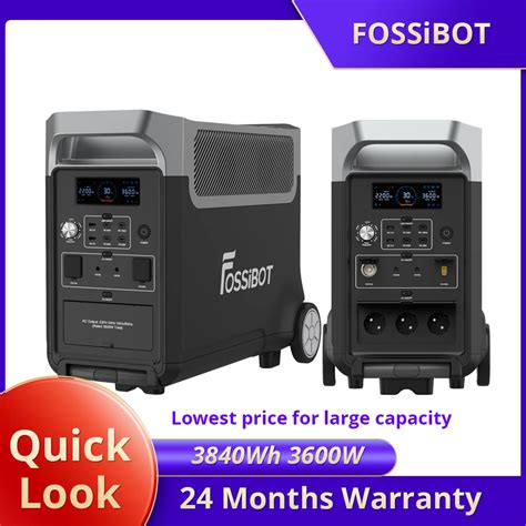 FOSSiBOT Centrale Lectrique Portable F3600 Charge Solaire Maximale 13