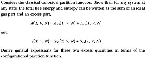 solved consider the classical canonical partition function