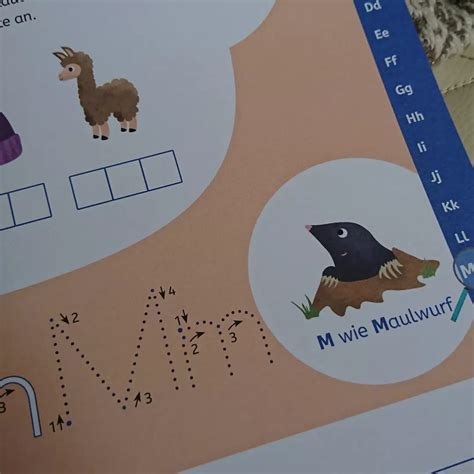 Schreiben Lernen Mit Spurrillen Buchstaben Schreibblock Mit