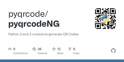 GitHub Pyqrcode PyqrcodeNG Python 2 And 3 Module To Generate QR Codes