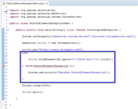 selenium by arun nosuchelementexception webdriver exception