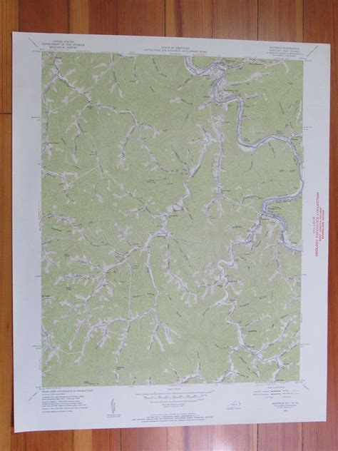 Matewan West Virginia Original Vintage Usgs Topo Map Map