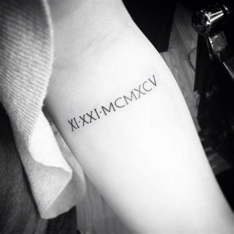 Newest Tattoo My Brothers Birthday In Roman Numerals Tattoo Ink