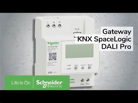 Knx Spacelogic Dali Gateway Pro Schneider Electric Youtube