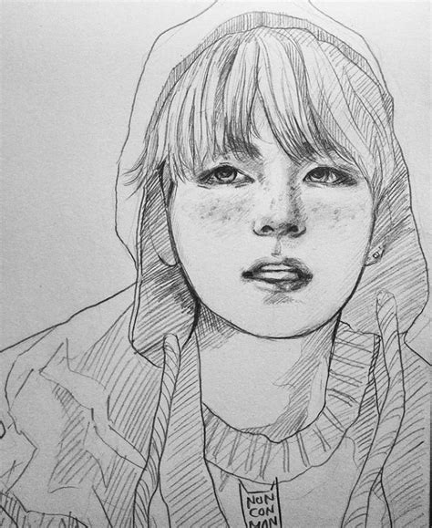 Drawsss Dibujos A Lapicero Bocetos Hermosos Bts Fanart D
