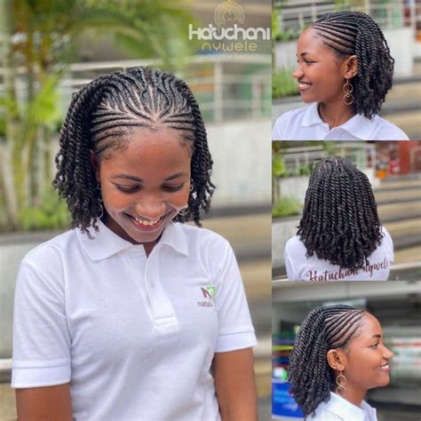 Natural Cornrow Hairstyles Braided Hairstyles For Teens Short Box