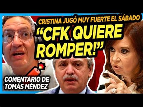 Tom S M Ndez Picante Cfk Hizo Un Acto Para Alberto Y Le Quiso Decir