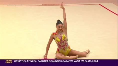 Vídeo Ginástica Rítmica Bárbara Domingos garante vaga em Paris 2024