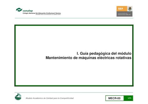 PDF I Guía pedagógica del módulo Mantenimiento de máquinas PDF