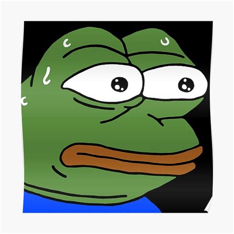 Poggers Emote Peepo Pepega Twitch Discord Frog Poster Von Rmpk