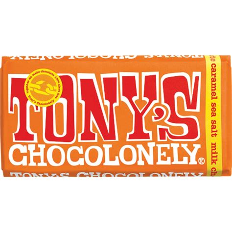 Tony S Chocolonely Caramel Sea Salt Milk Chocolate Block G Woolworths