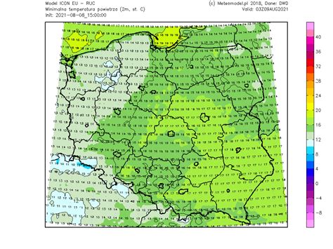 Pogoda na noc 8 9 sierpnia 2021 Będą silne burze miejscowe