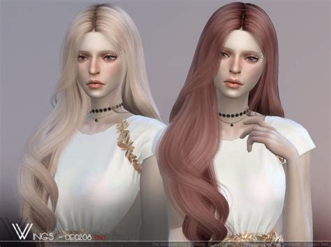 The Sims Resource WINGS OE0208 Hair Sims 4 Hairs