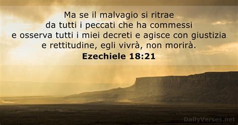 8 Agosto 2023 Versetto Della Bibbia Del Giorno Ezechiele 18 21