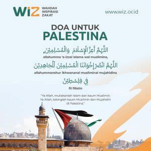 Doa Untuk Palestina WAHDAH INSPIRASI ZAKAT