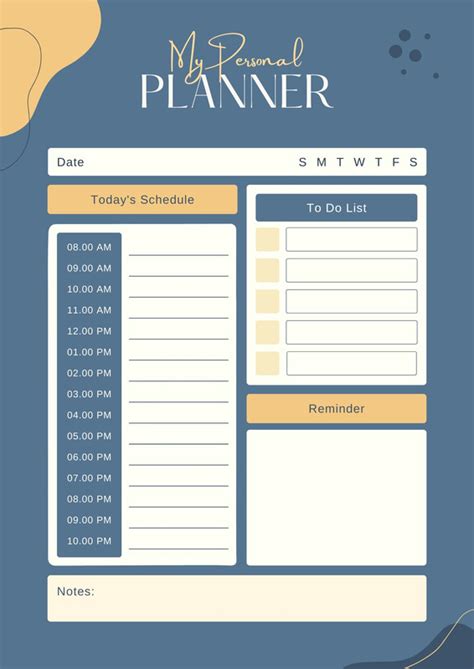 Page 2 Free Daily Planner Templates To Customize Canva