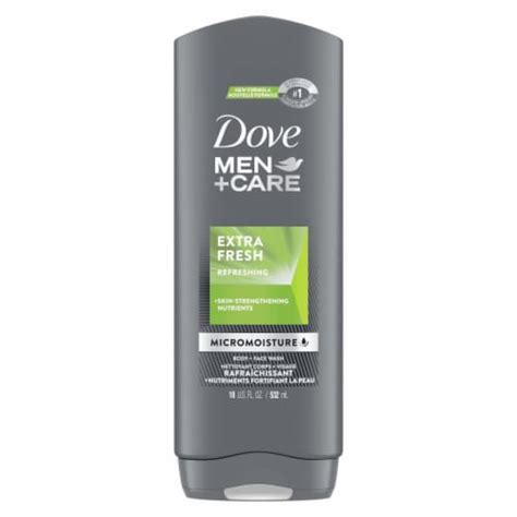 Men S Dove Extra Fresh Refreshing Hydrating Face And Body Wash Pack
