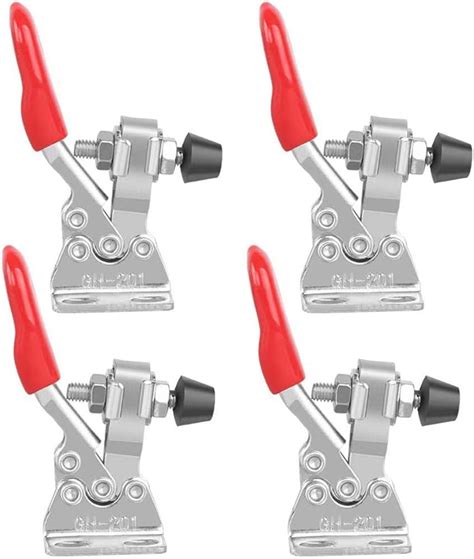 HONGECB 4 pièces Pince à Bascule de Fixation Rapide Outil à Main GH201