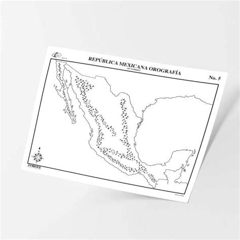 Mapa de orografía de la republica mexicana sin nombres The Simian