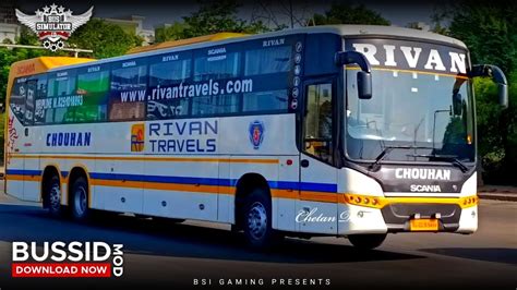 Rivan Travels Livery For Scania Sleeper Bus Mod For Bussid Bussid New