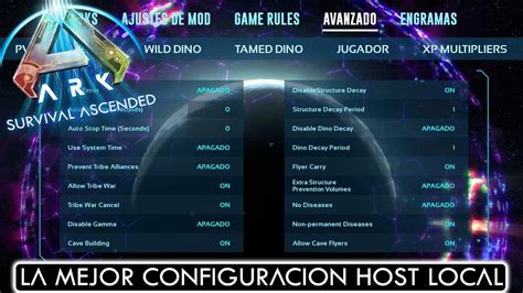 La MEJOR CONFIGURACION Para Tu HOST LOCAL En ARK SURVIVAL ASCENDED