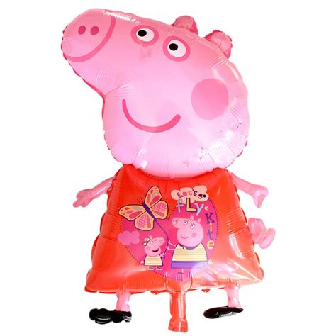 DUŻY FOLIOWY BALON NA URODZINY ŚWINKA PEPPA 68cm 12706264761