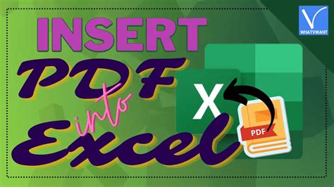 how to insert pdf into excel [2023] 4 stunning ways