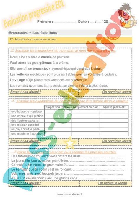 Evaluation Progressive Pour Le Cm Sur Comment Identifier Les