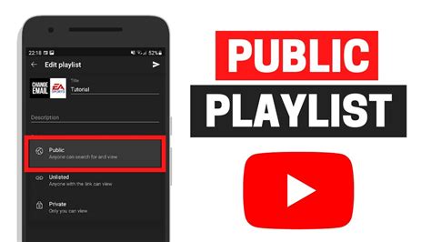How To Make Youtube Playlist Public On Mobile Youtube