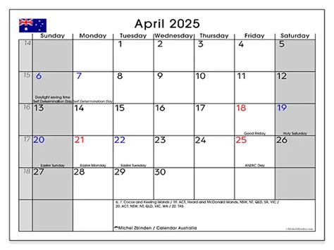 April 2025 Calendar With Holidays Australia Free Gabey Jocelin