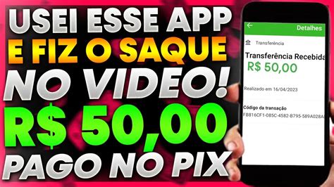 Esse App Me Pagou Em Segundos R Reais No Pix Aplicativo Para