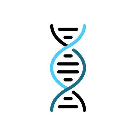 Dna Symbol Generic Outline Color Icon