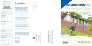 Fillable Online Trincoll ADMISSIONS 101 Trinity College Trincoll