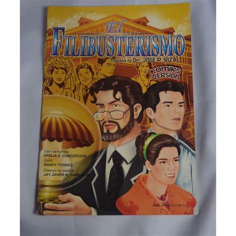 El Filibusterismo Nobela Ni Dr Jose Rizal Komiks Version BeeCost