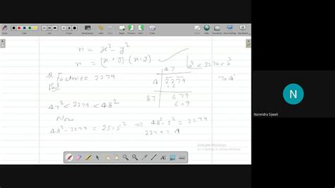 fermat s factorization method youtube
