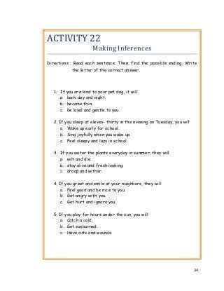 Instructional Materials For Grade Two Pupils Reading Comprehension