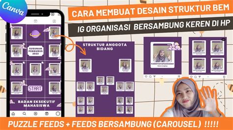 Cara Membuat Desain Feed Struktur Organisasi Ig Bem Fakultas Aesthetic