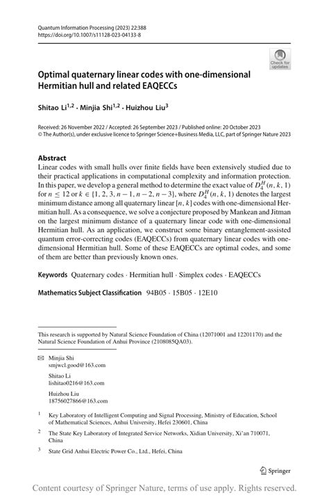 optimal quaternary linear codes with one dimensional hermitian hull and related eaqeccs