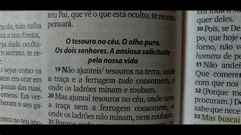 N O Ajunteis Tesouros Na Terra Onde A Tra A E A Ferrugem Tudo Consomem