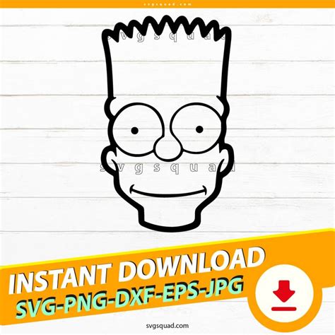 Bart Simpson Svg Bart Simpson Cricut Bart Simpson Cut File Etsy The