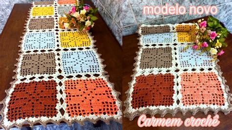 MEGA CAMINHO DE MESA FEITO NO CROCHÊ FILÉ FÁCIL PASSO A PASSO COMPLETO